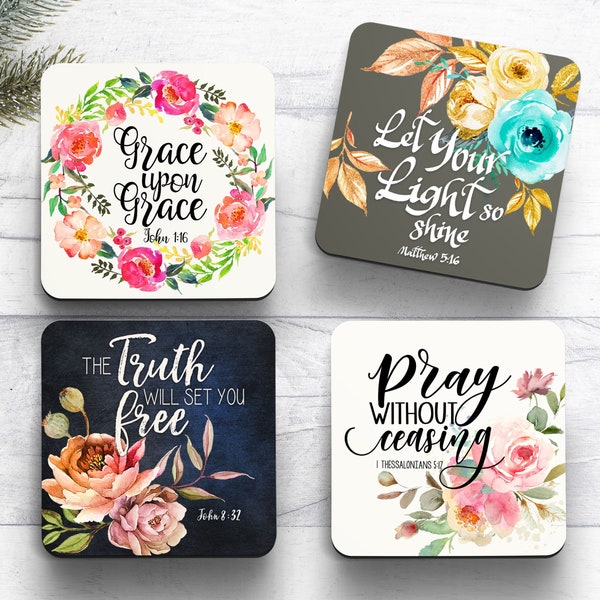 Bible Verse Coasters - Etsy