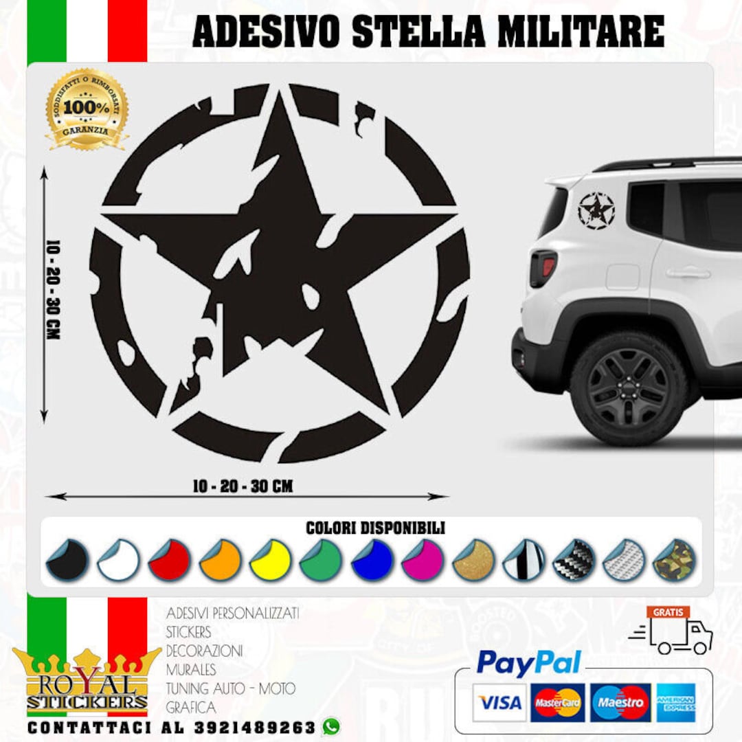 Military Star Sticker Off-road US ARMY Off-road 4x4 Camouflage Door - Etsy