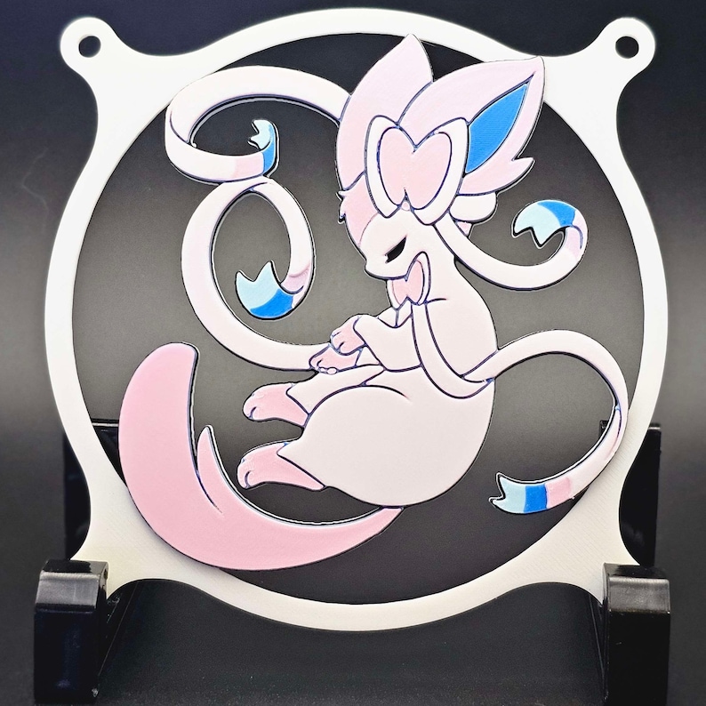Pokemon Sylveon Custom 3D Printed Artisan Gaming Computer Fan Grill - Etsy
