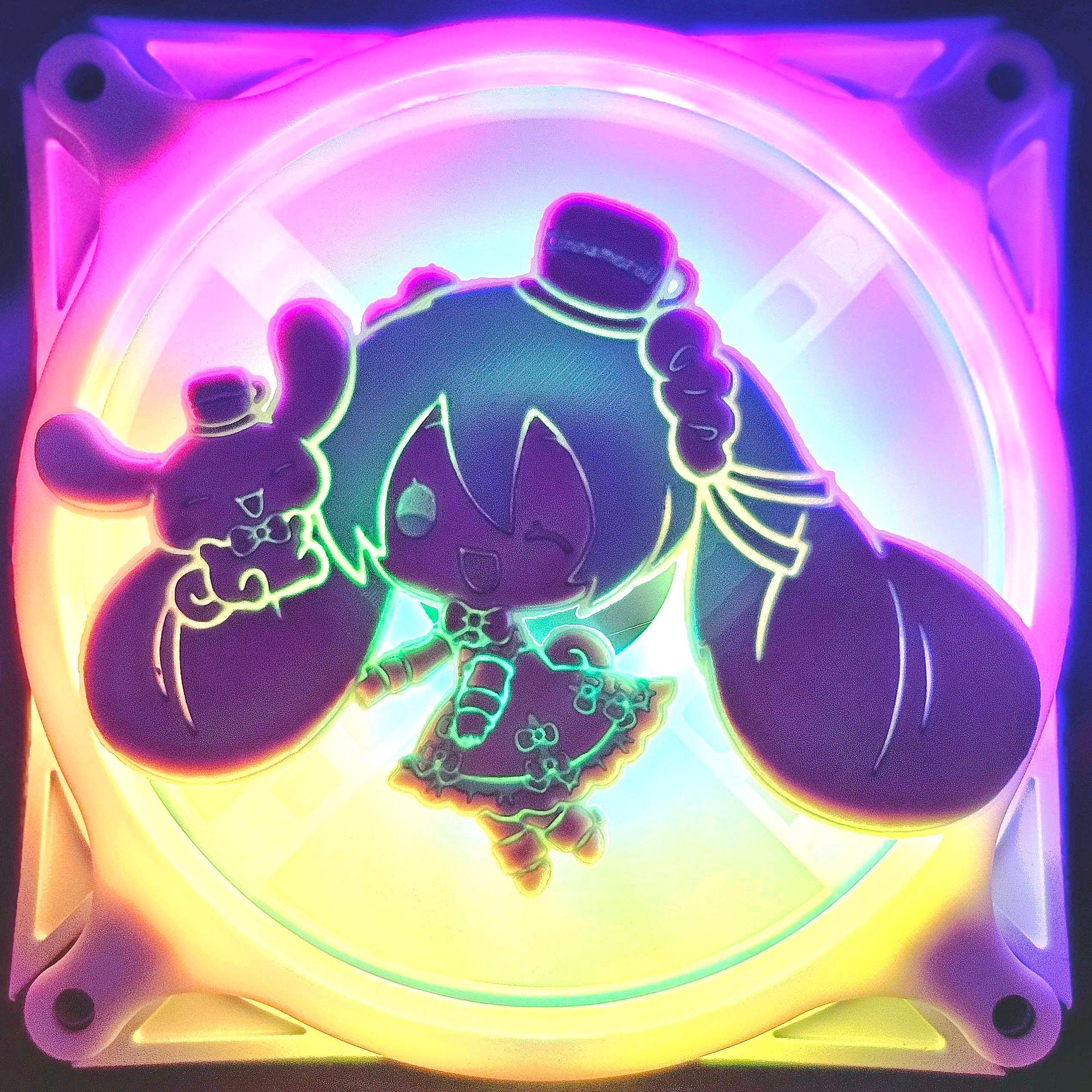Hatsune Miku X Sanrio Cinnamoroll Custom 3D Printed Artisan Gaming ...