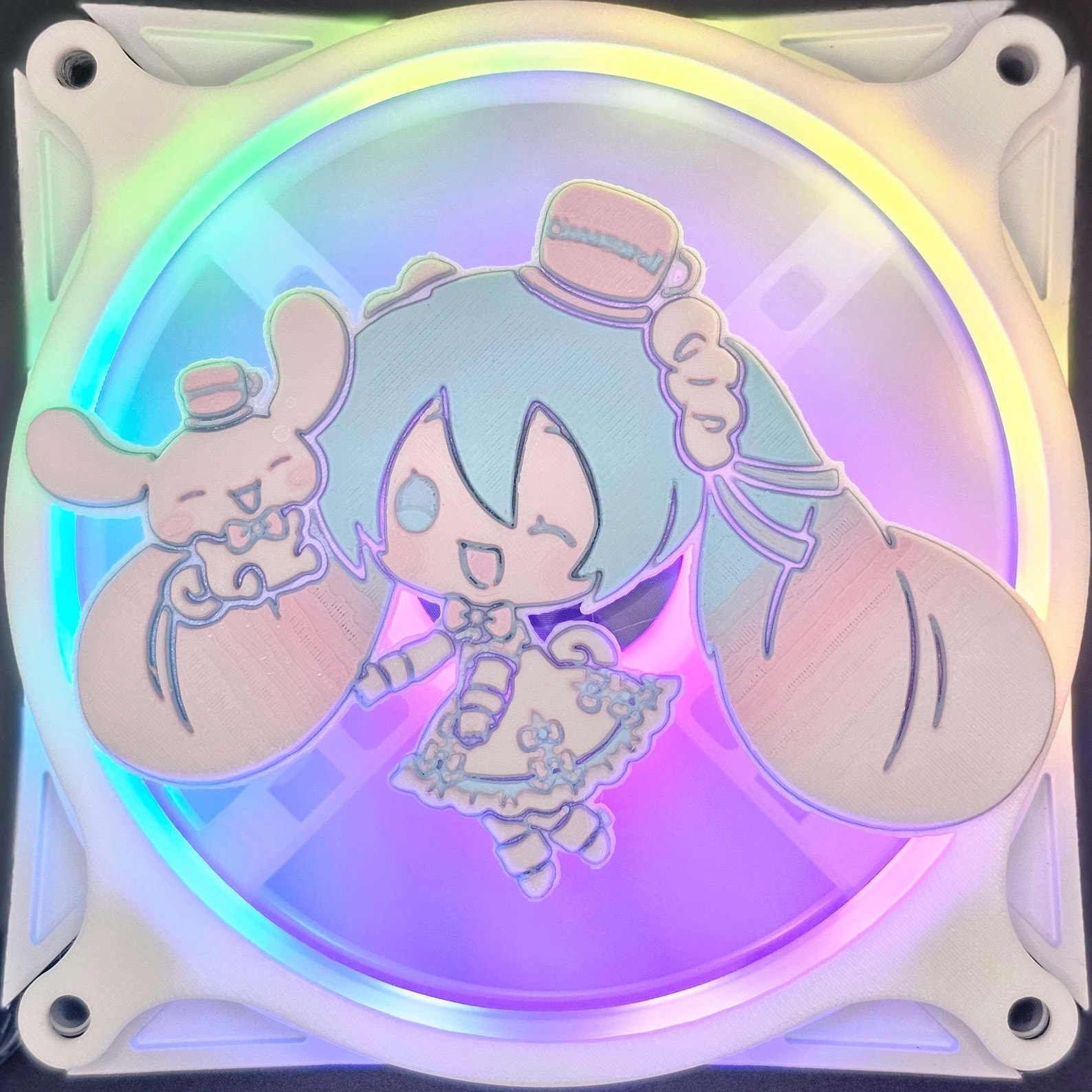 Hatsune Miku X Sanrio Cinnamoroll Custom 3D Printed Artisan Gaming ...