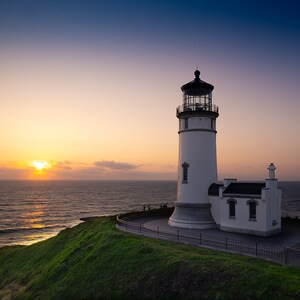 North Head Lighthouse Sunset Photograph - Etsy