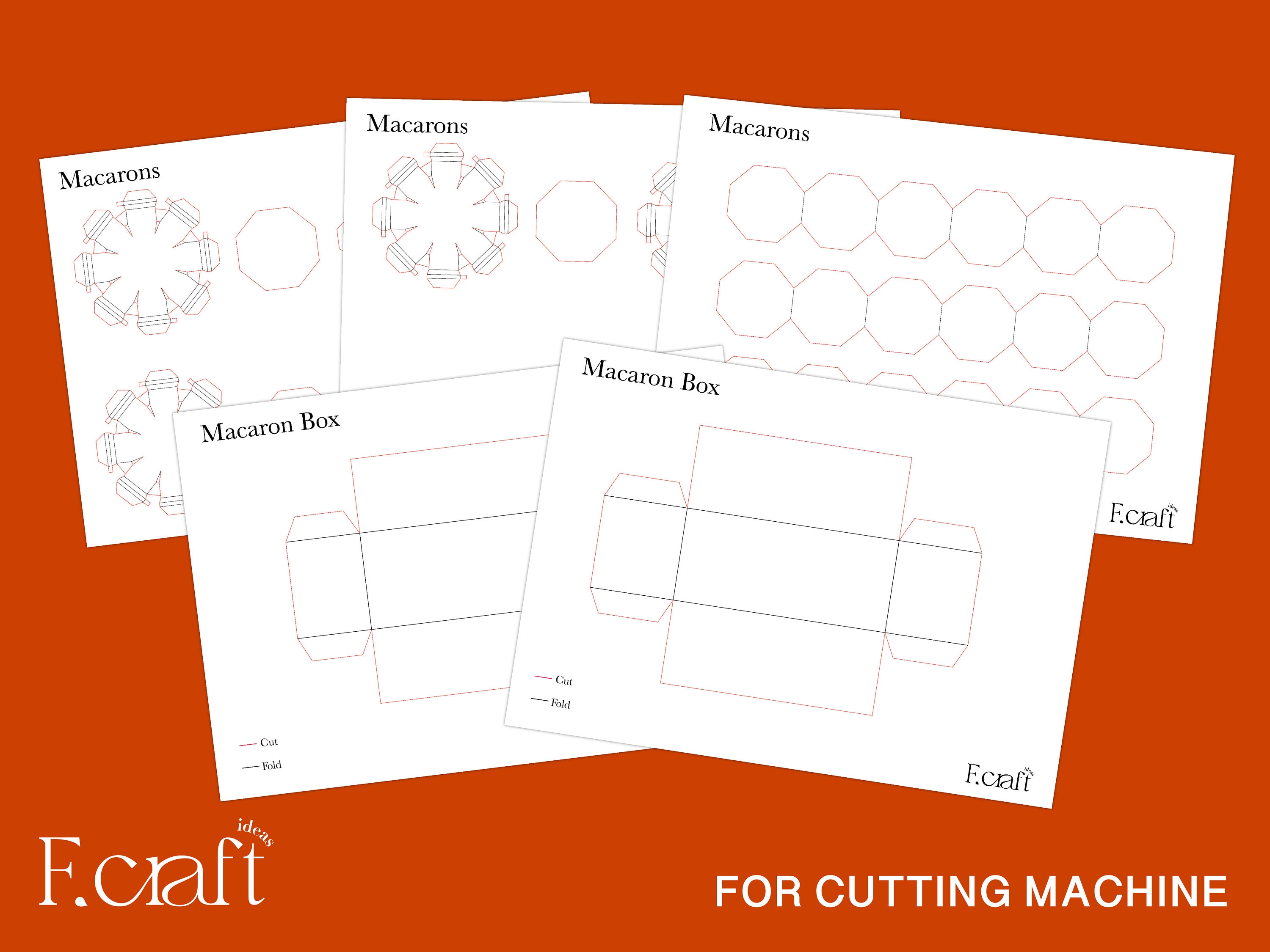 DIY Papercraft Macarons, Love Card Papercraft, Macarons 3D Paper Craft ...