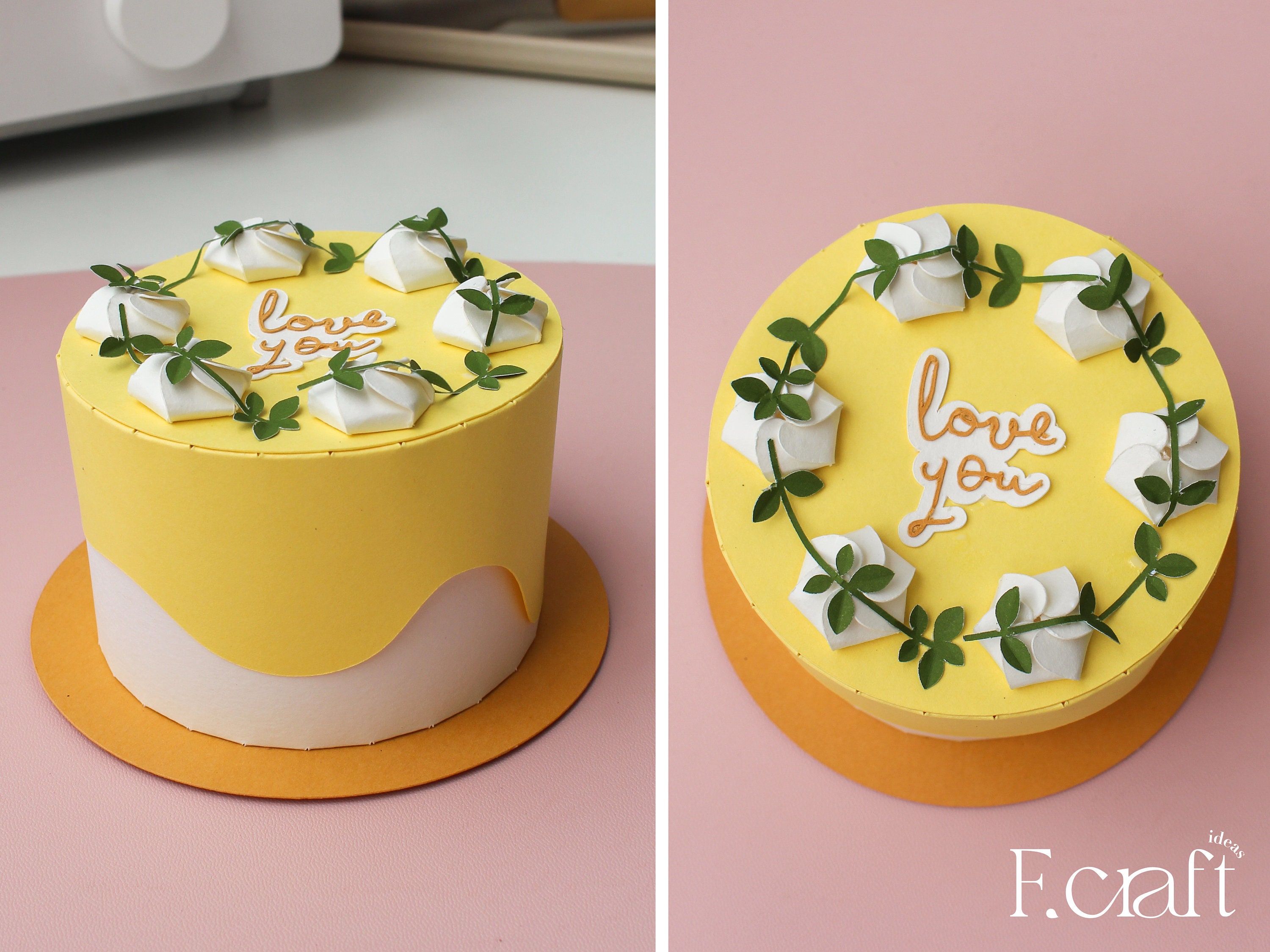 DIY Papercraft Cake, Lemon Cake Paper Craft, Lemon Cake 3D Paper Craft ...