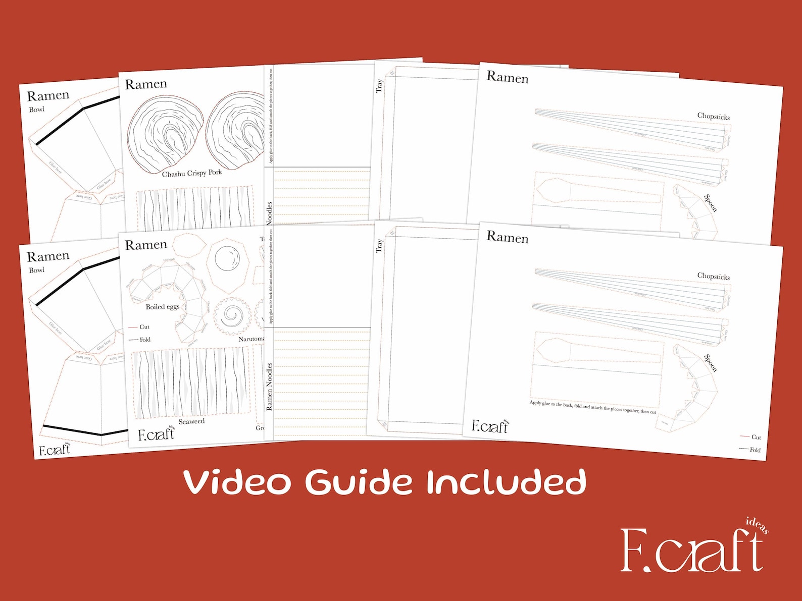 Printable Ramen, Ramen Papercraft, Paper Craft Activity - Educational ...