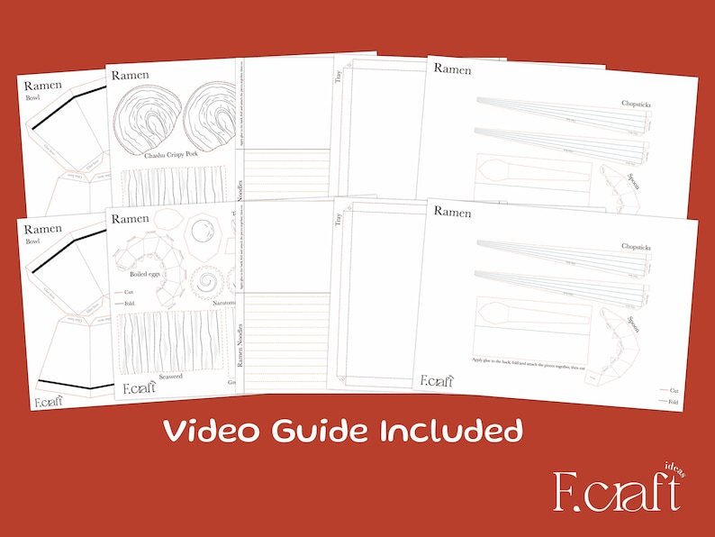 Printable Ramen, Ramen Papercraft, Paper Craft Activity - Educational ...