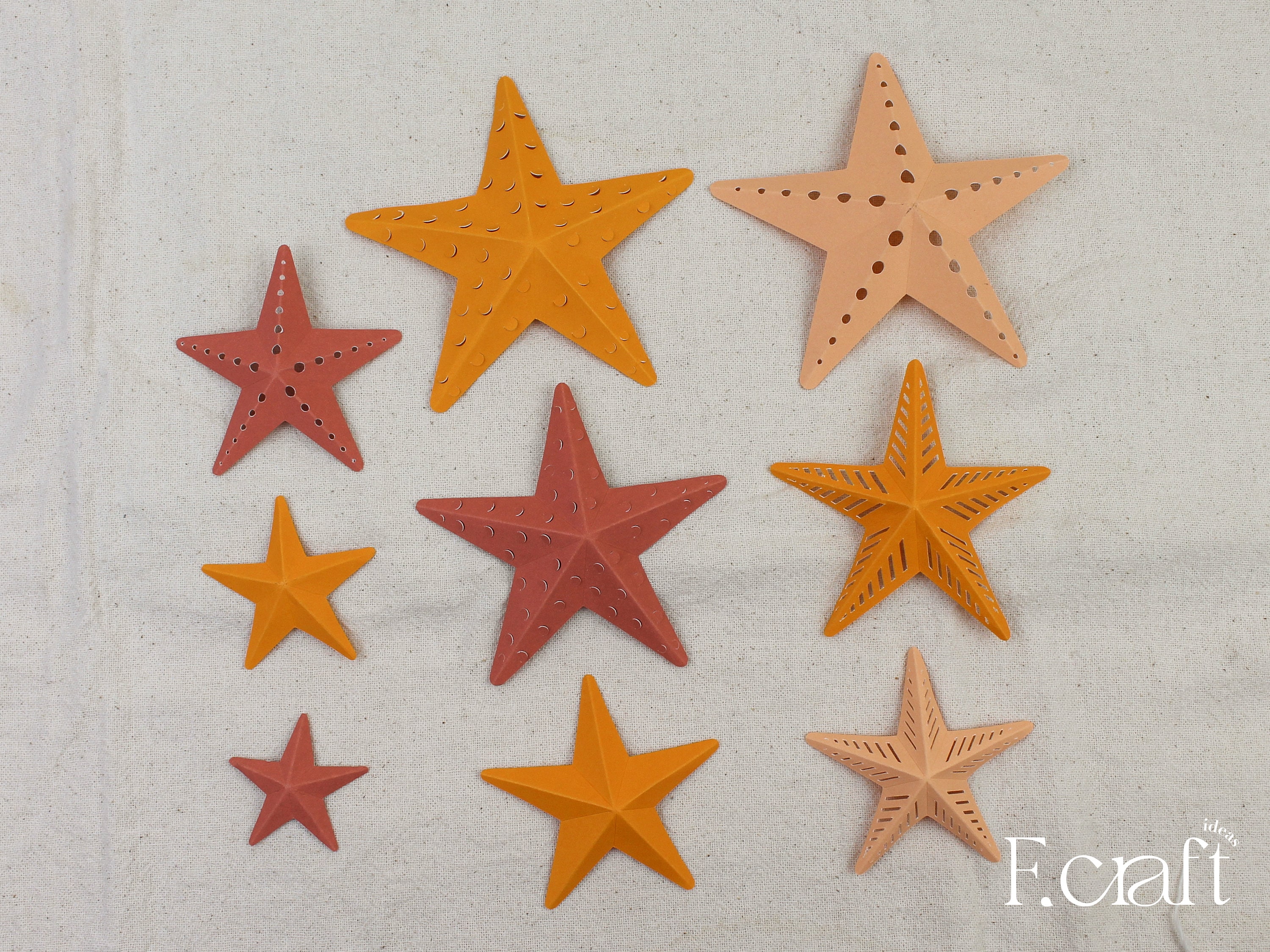 DIY Papercraft Starfish, Starfish Papercraft, Starfish 3D Paper Craft ...
