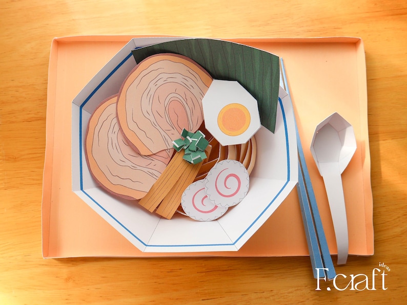 Printable Ramen, Ramen Papercraft, Paper Craft Activity - Educational ...