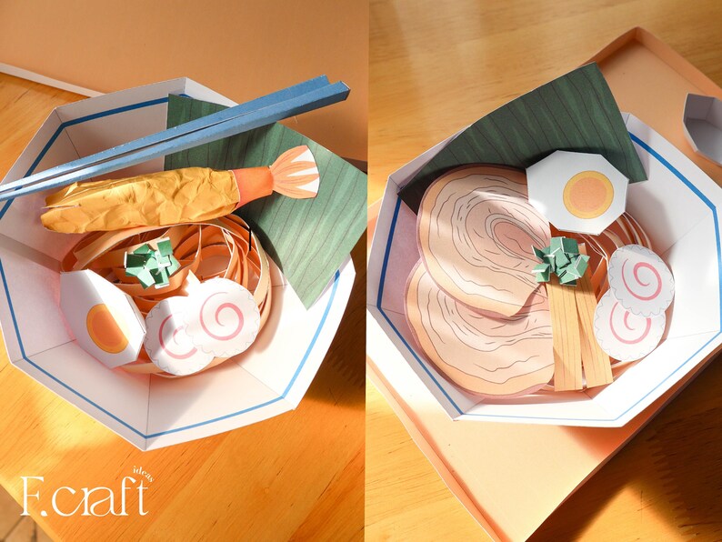 Printable Ramen, Ramen Papercraft, Paper Craft Activity - Educational ...