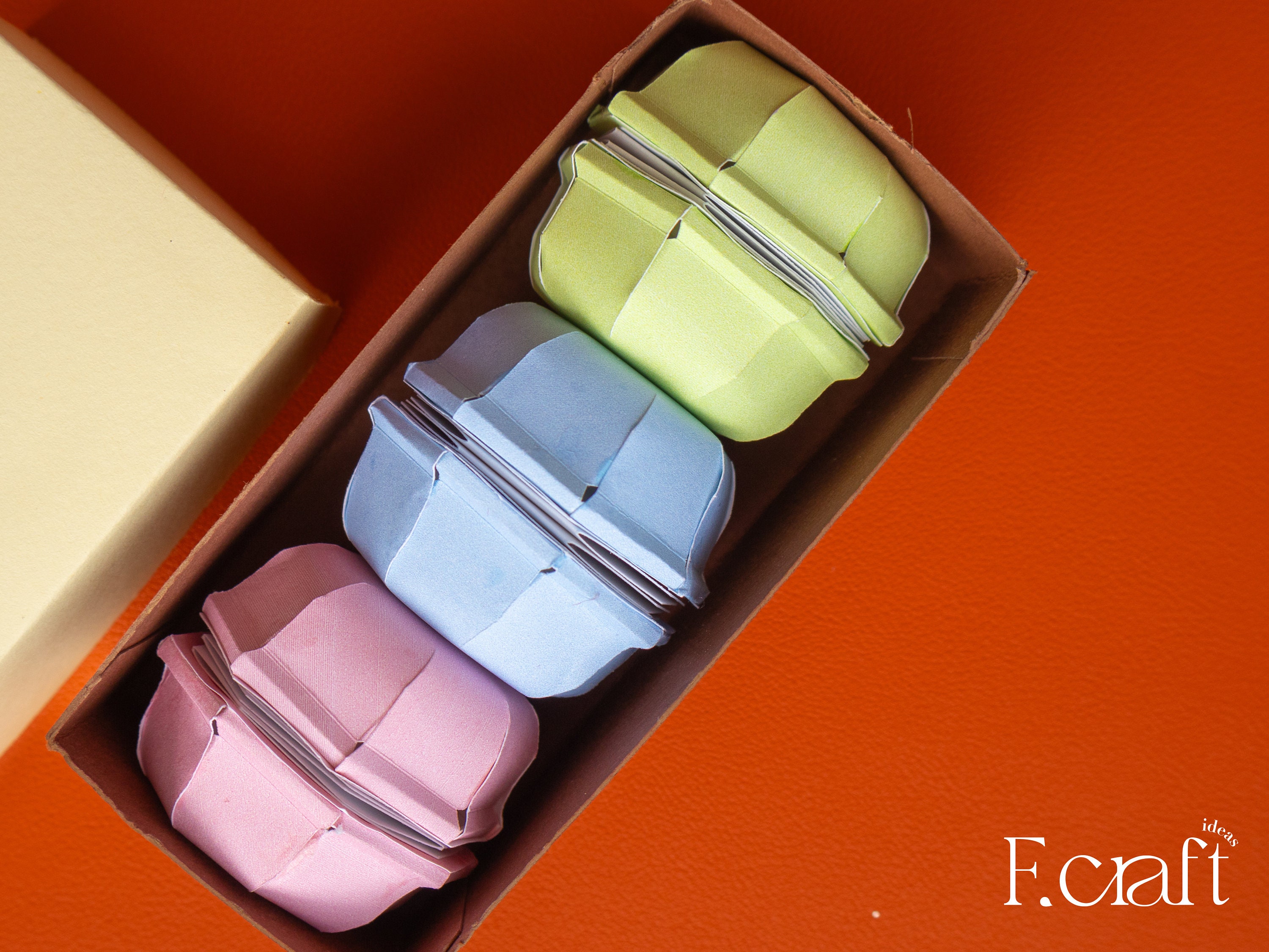 DIY Papercraft Macarons, Love Card Papercraft, Macarons 3D Paper Craft ...