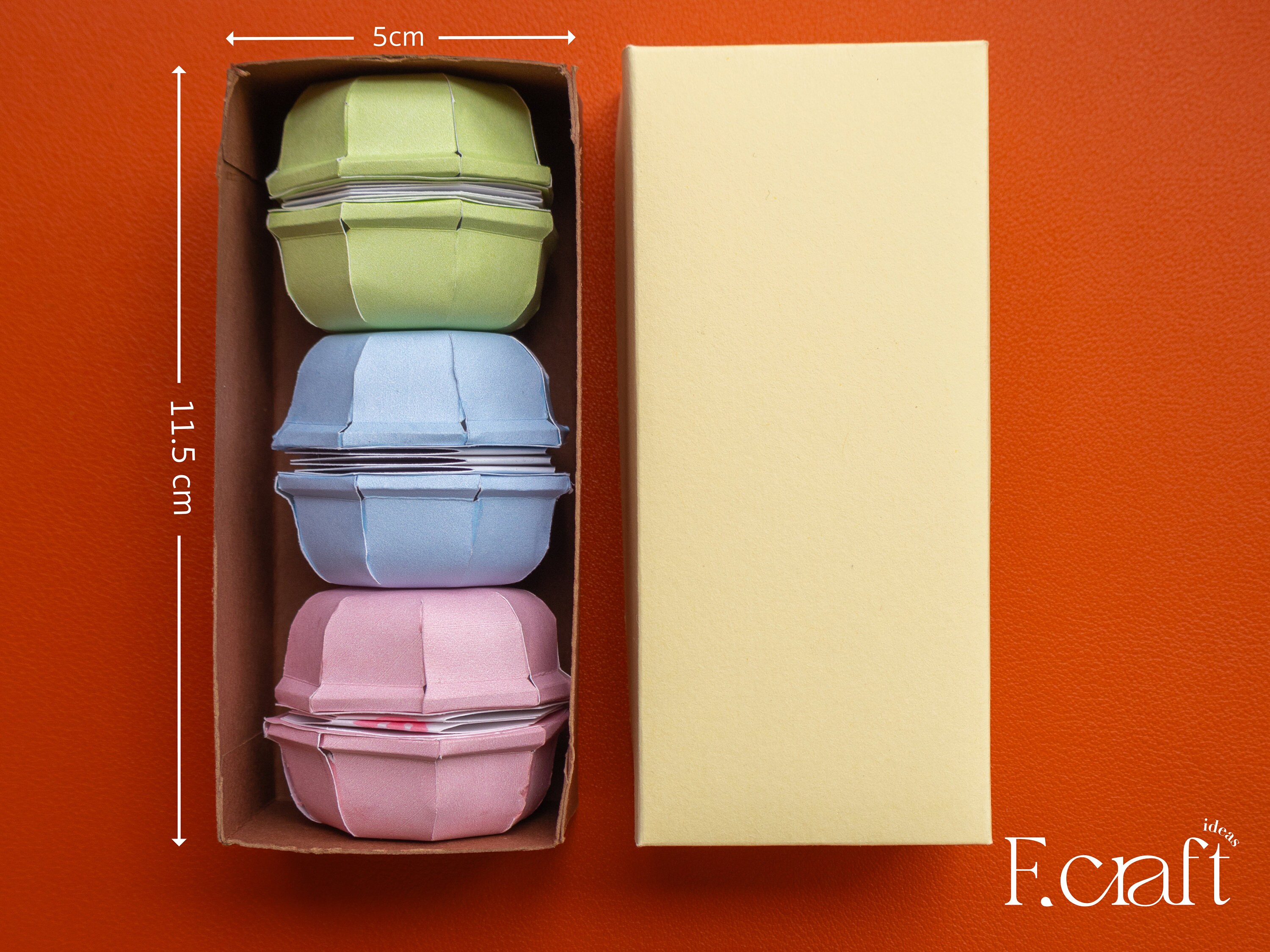 DIY Papercraft Macarons, Love Card Papercraft, Macarons 3D Paper Craft ...