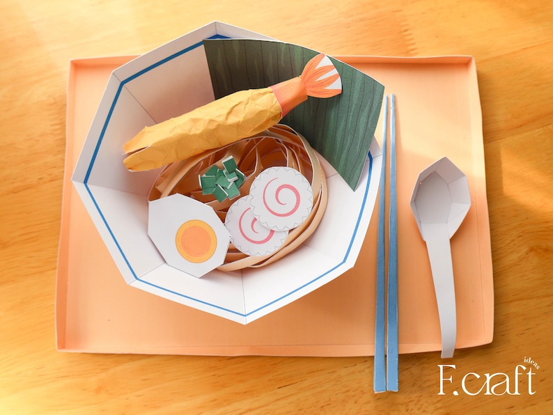 Printable Ramen, Ramen Papercraft, Paper Craft Activity - Educational ...