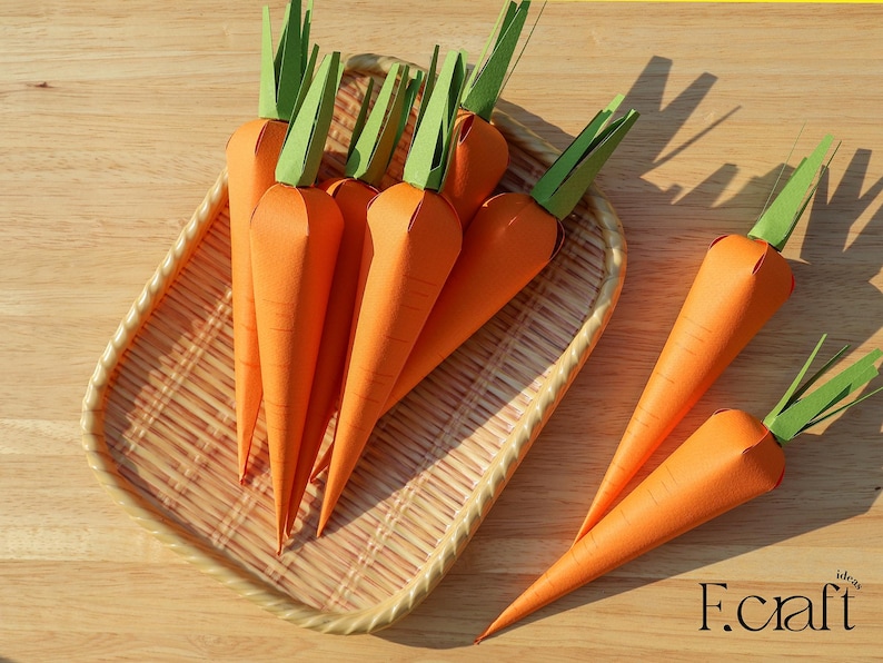 DIY Papercraft Carrot, Carrot Papercraft, Carrots 3D Paper Craft ...