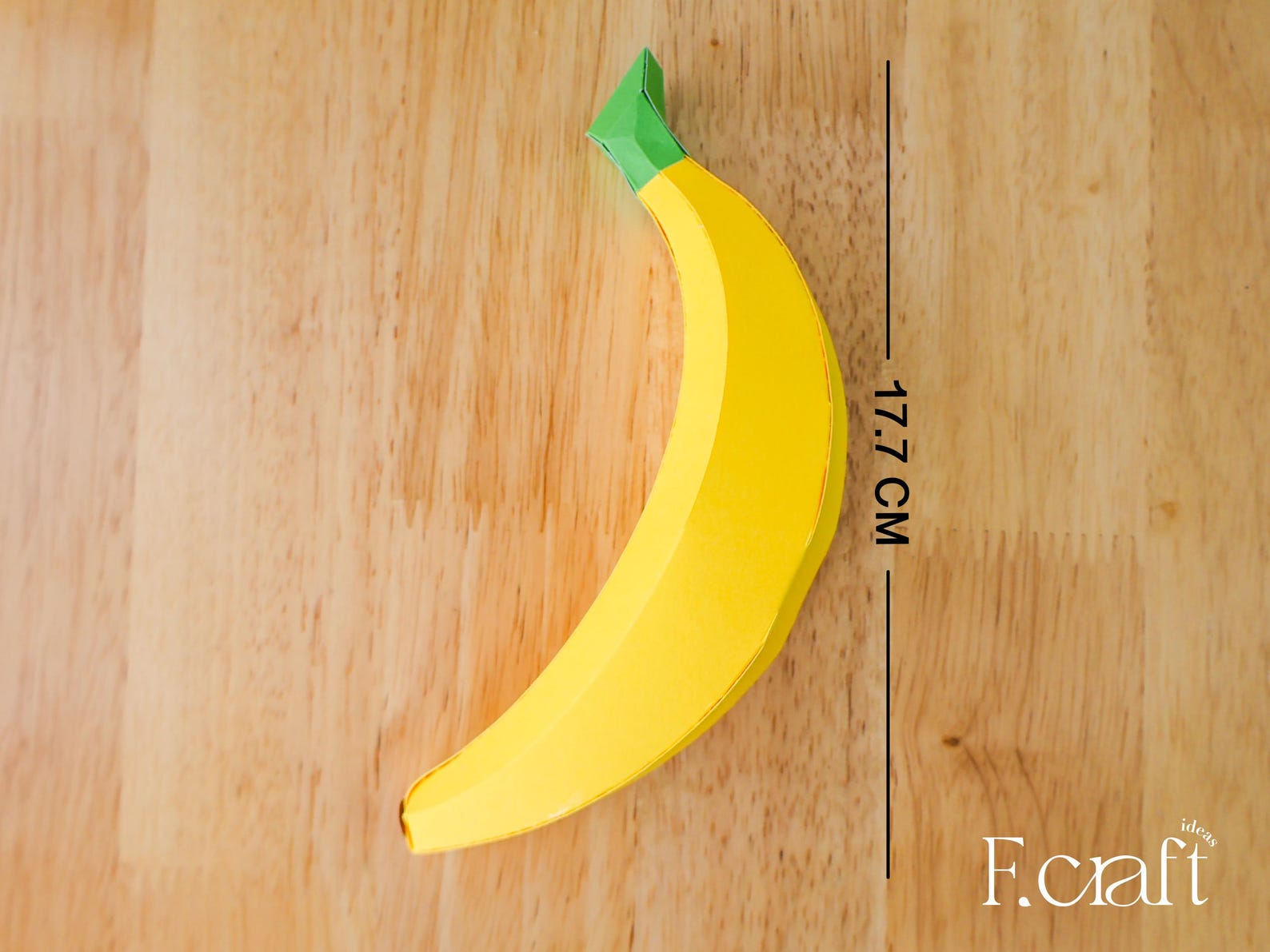 DIY Papercraft Banana: 3D Fruit Template (PDF & SVG Files) - Etsy