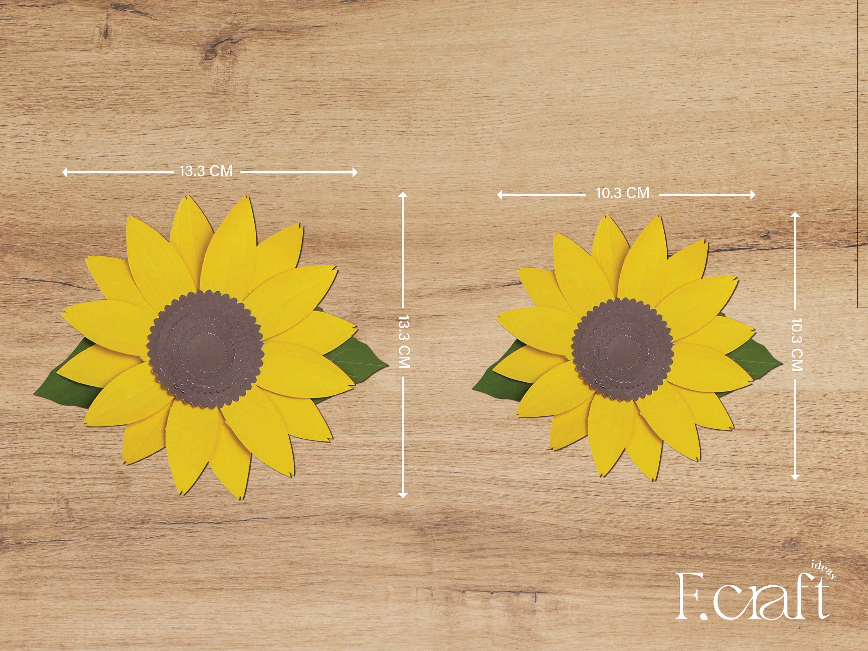 DIY Papercraft Sunflowers, Sunflowers Papercraft, Sunflower Paper Craft ...