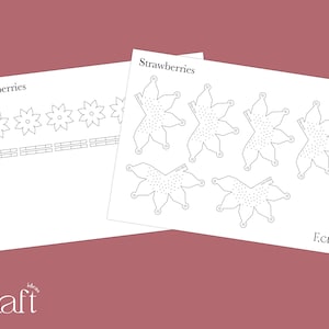 DIY Papercraft Strawberries, Strawberry Papercraft, Strawberry 3D Paper ...