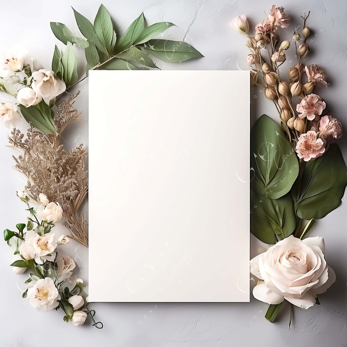 Celebration Concept Invitation Mockup, Minimal Digital Mockup, Wedding ...