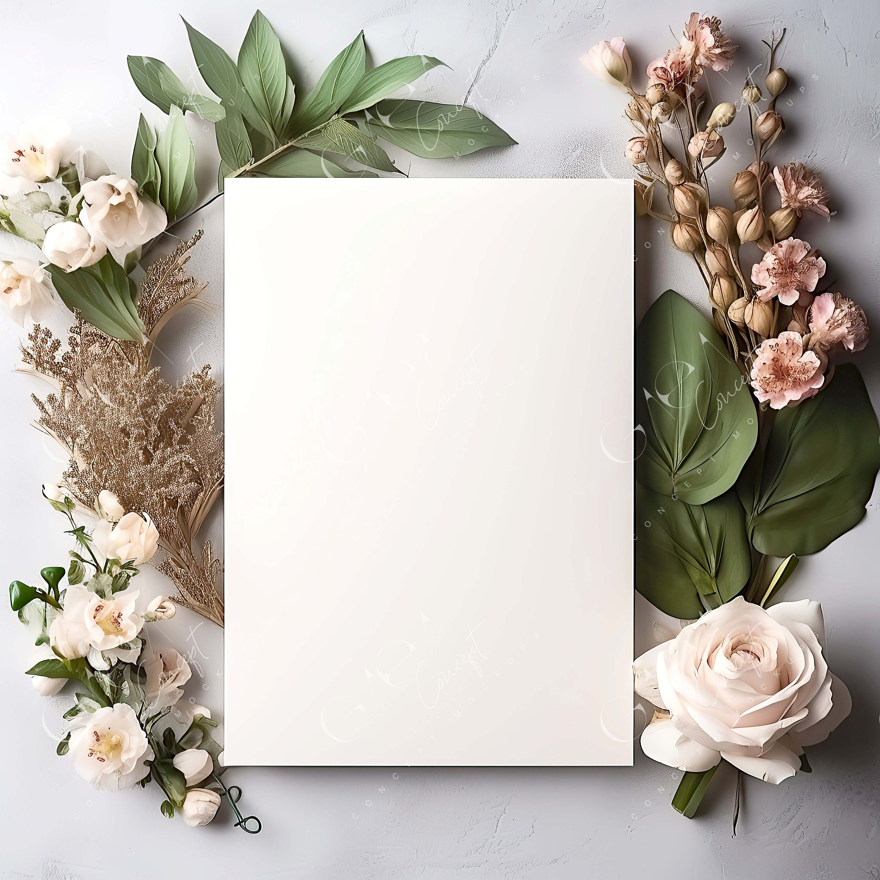 Celebration Concept Invitation Mockup, Minimal Digital Mockup, Wedding ...