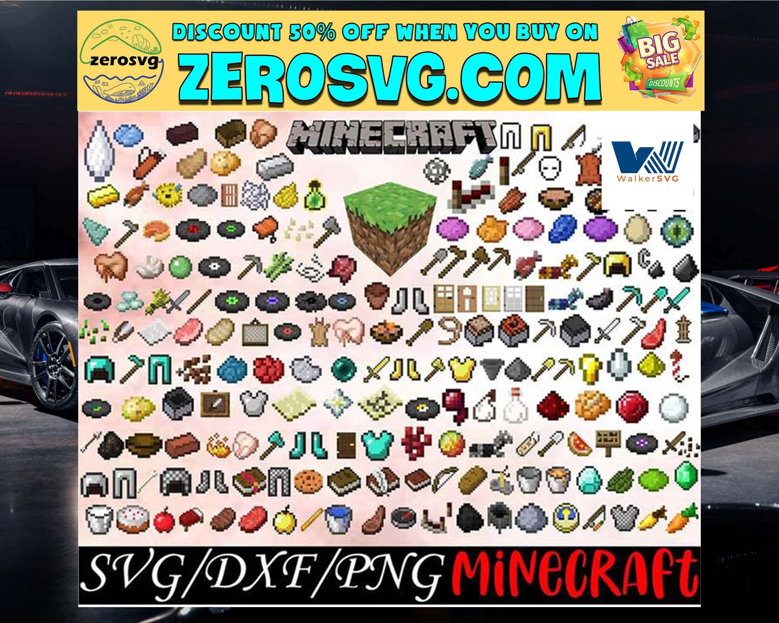 Minecraft SVG Bundle 315 Files Minecraft Bundle Svg DXF EPS - Etsy