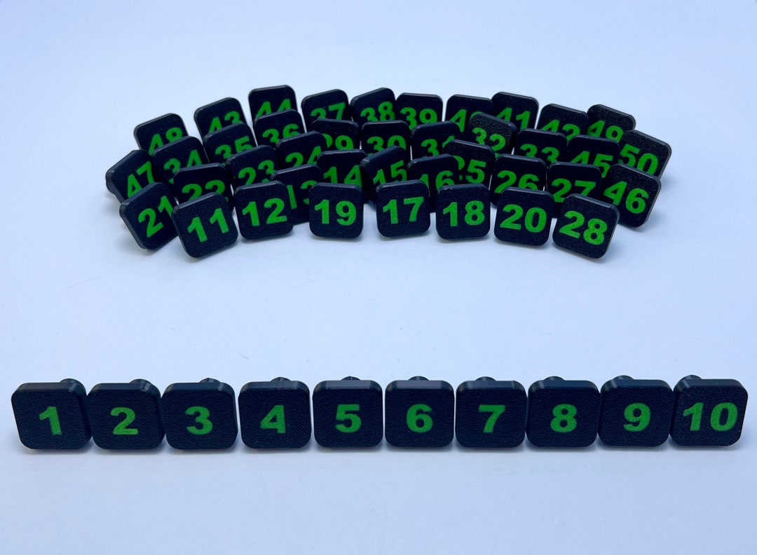 Coral Frag Numbers 50pcs - Etsy