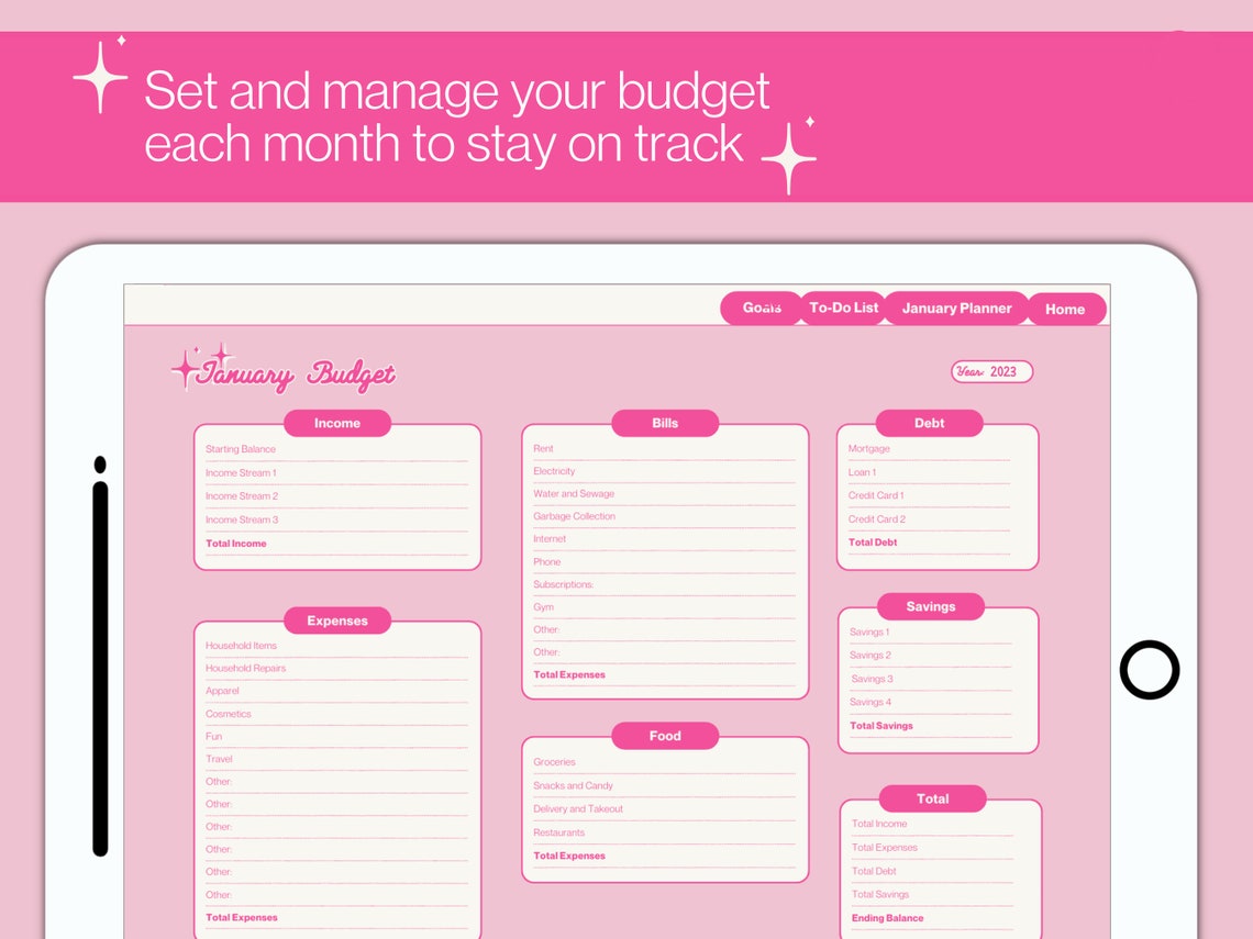 Digital Barbie Planner Undated Barbie Monthly Planner Barbie Digital ...