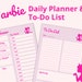 Printable Barbie Daily Planner Barbie to Do List Digital Barbie Planner ...
