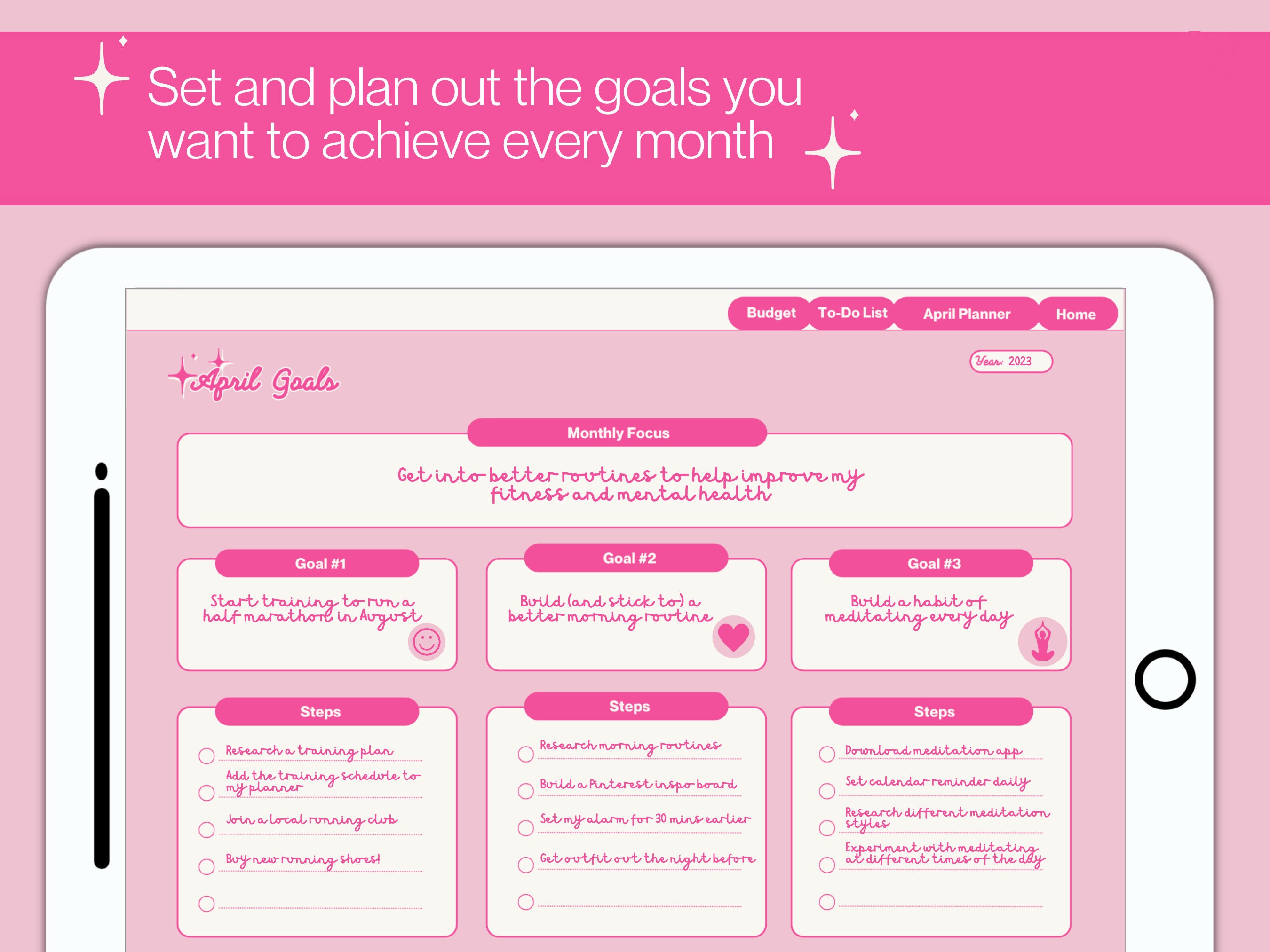 Digital Barbie Planner Undated Barbie Monthly Planner Barbie Digital ...