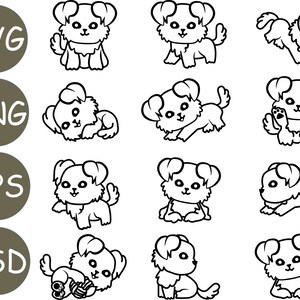 Cute Dog SVG File for Cricut Clipart Bundles SVG Printable - Etsy