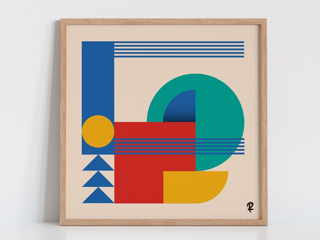 Art of Geometry Poster 25 ,typography, Art Print, Wall Decor, Bauhaus, Pop Art , Mid-century - Etsy