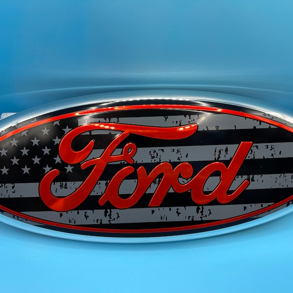 Black and Red Ford Emblem - Etsy
