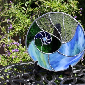 Stained Glass Nautilus Sun-catcher - Etsy