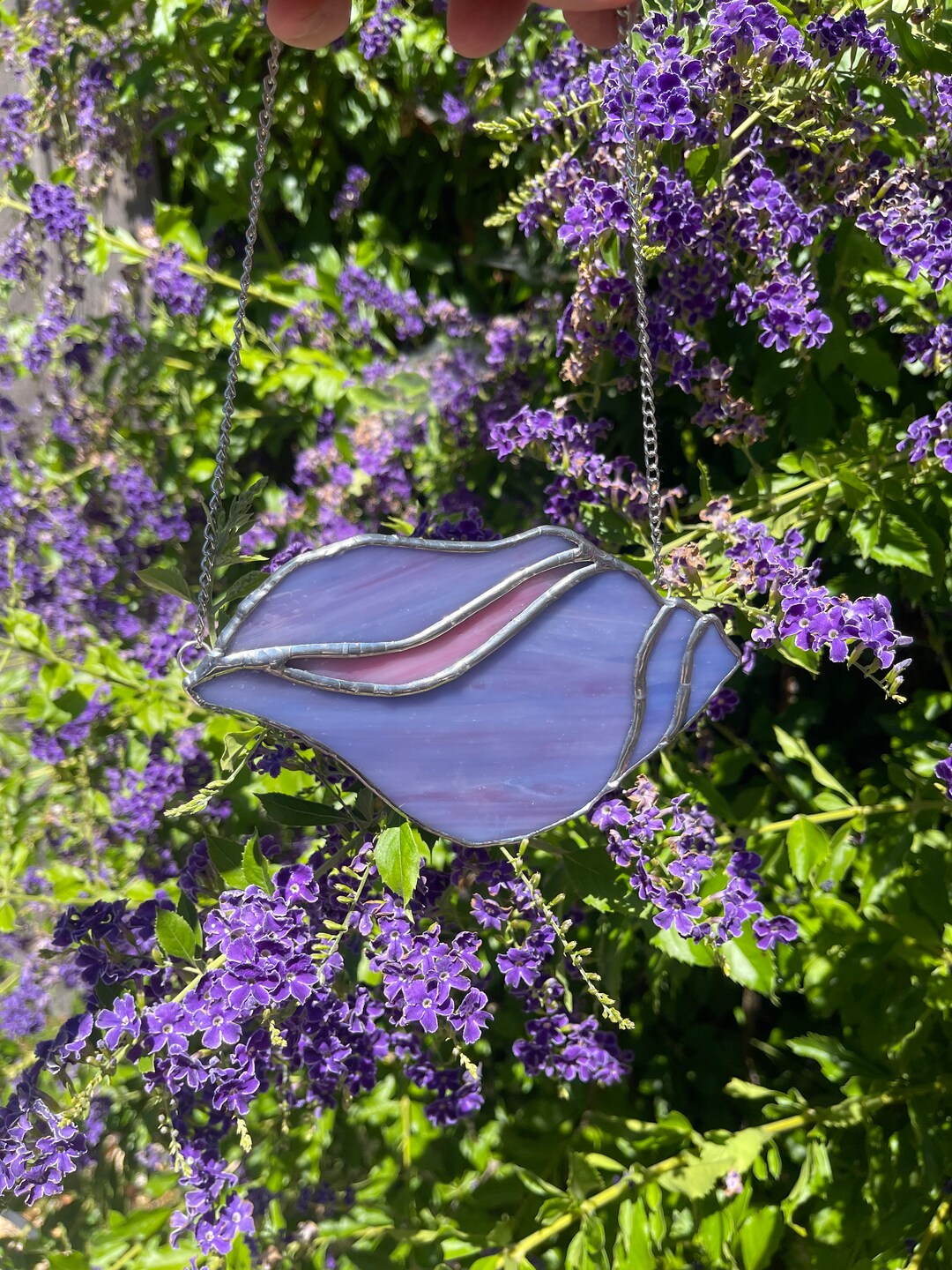 Stained Glass Conch Shell Suncatcher - Etsy