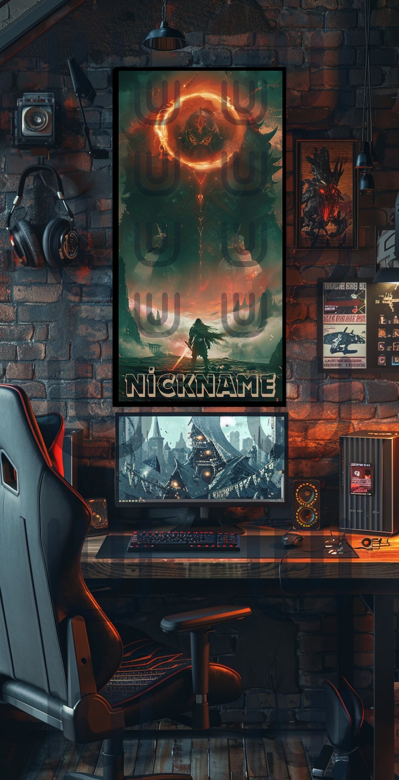 Elden Ring Game Poster Fantasy RPG Wall Art, Soulsborne Fan Gift ...