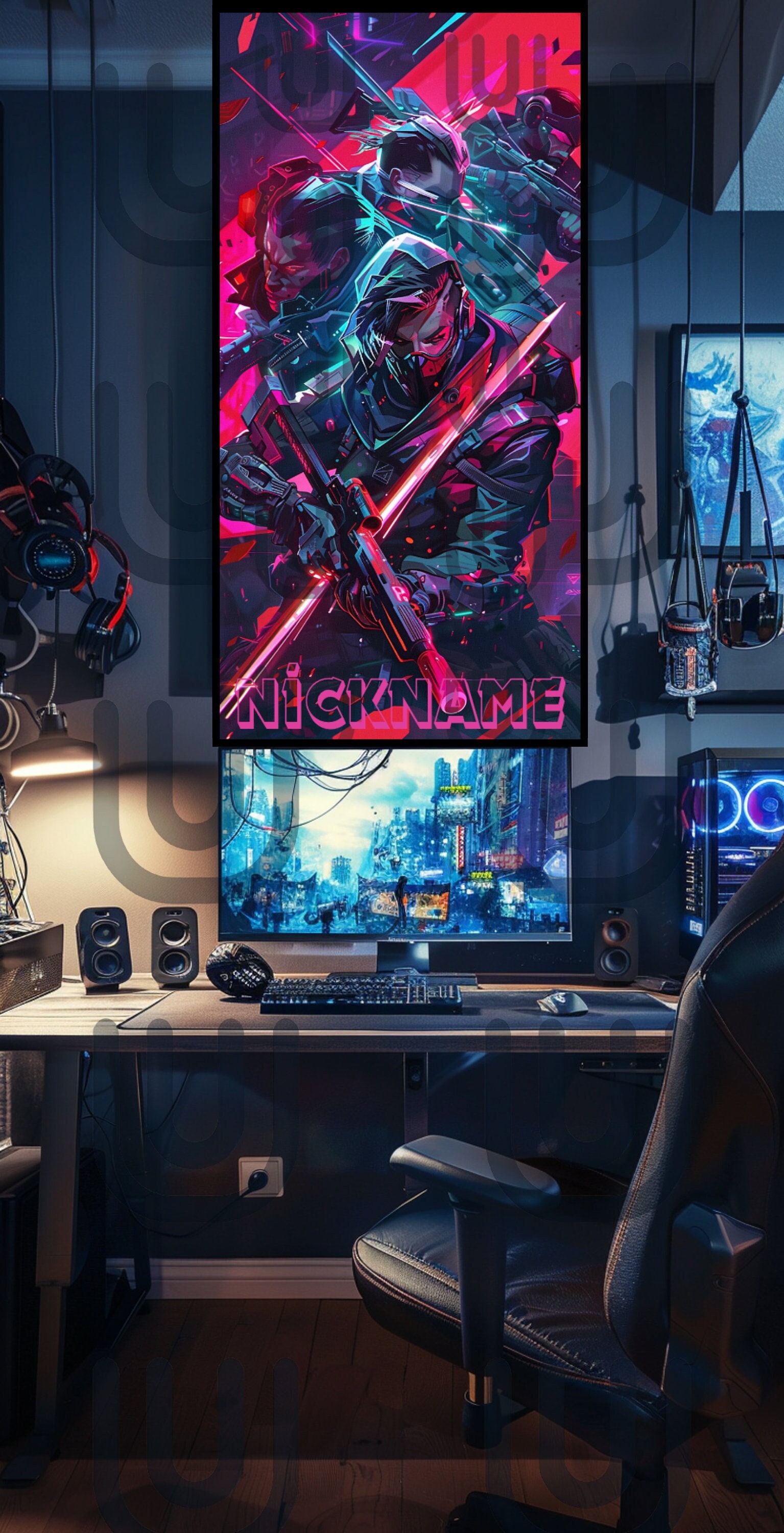 Valorant Game Poster 3 Custom Digital Print, Gamer Room Decor, Esports ...