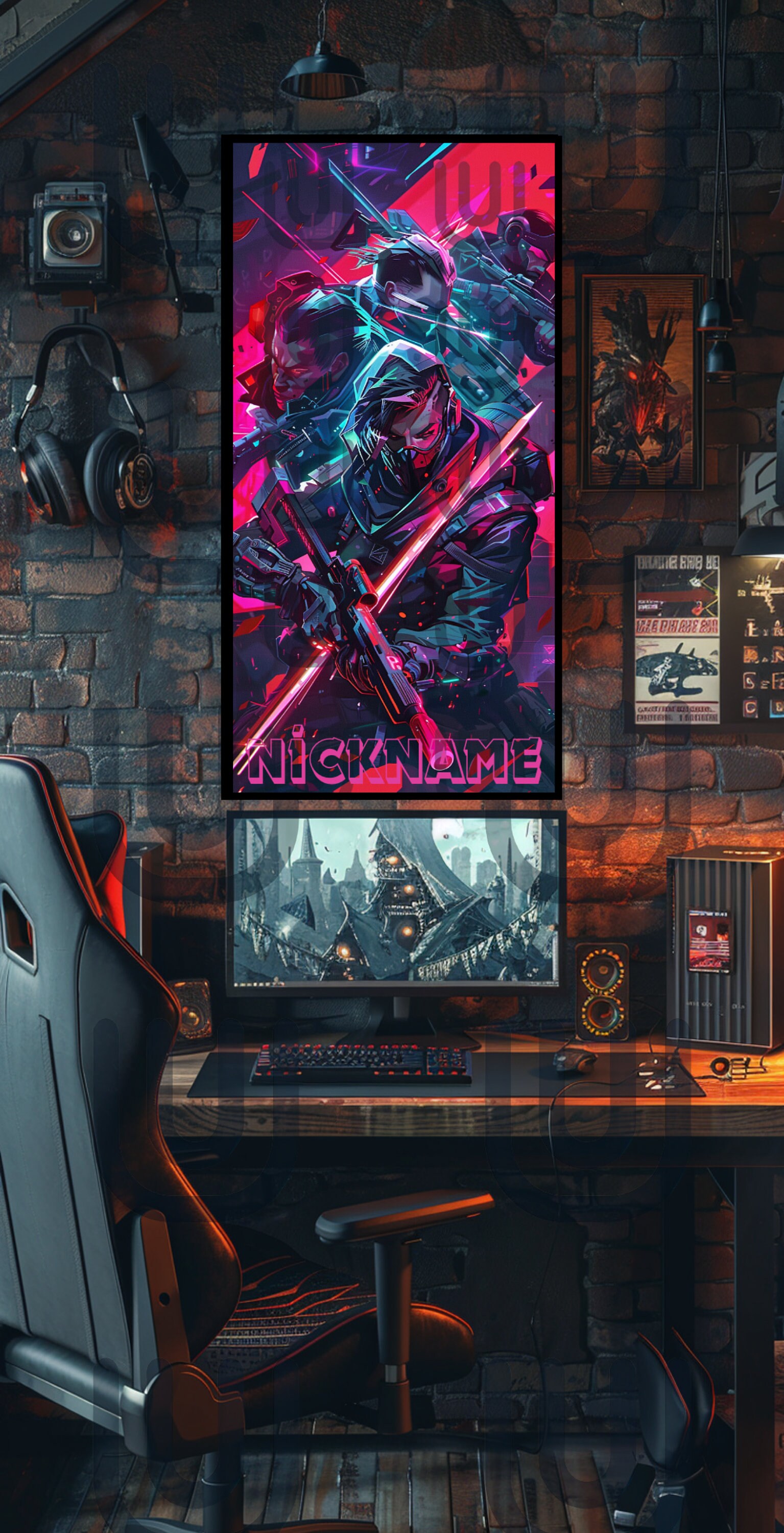 Valorant Game Poster 3 Custom Digital Print, Gamer Room Decor, Esports ...