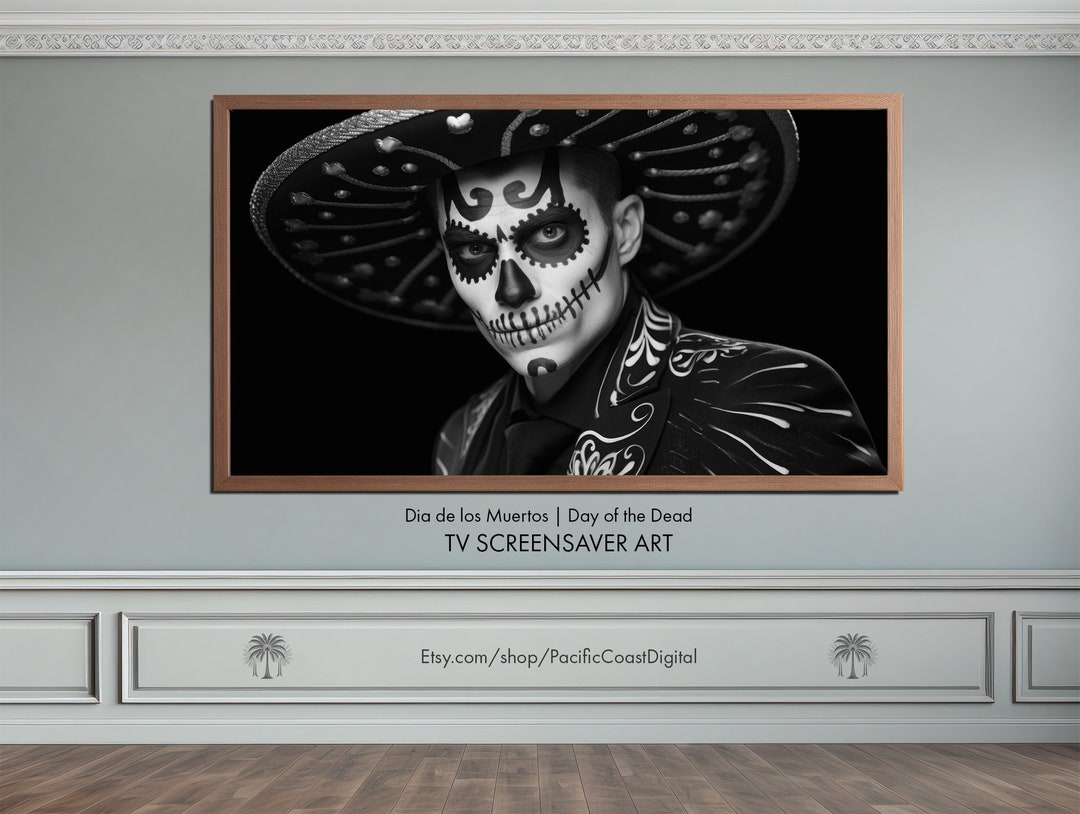 Dia De Los Muertos Day of the Dead Screensaver Art V02 - Etsy