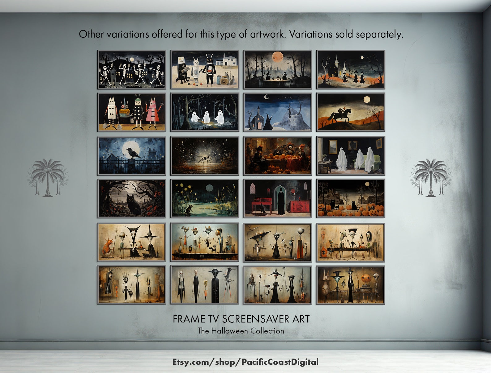 Spooky Halloween TV Screensaver Art for Samsung Frame Tvs Kids in ...