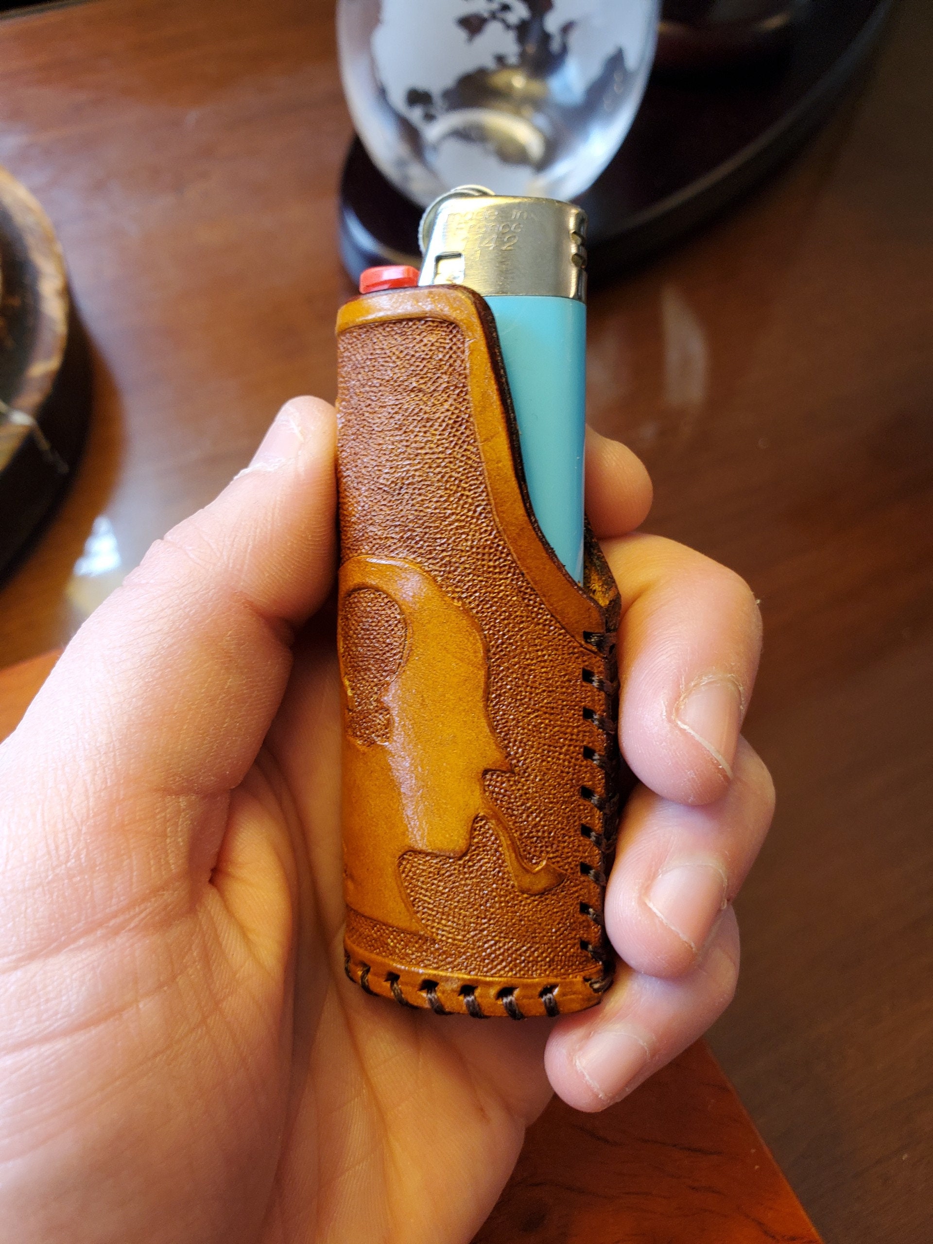 Custom Leather Lighter Case BIC Size - Etsy