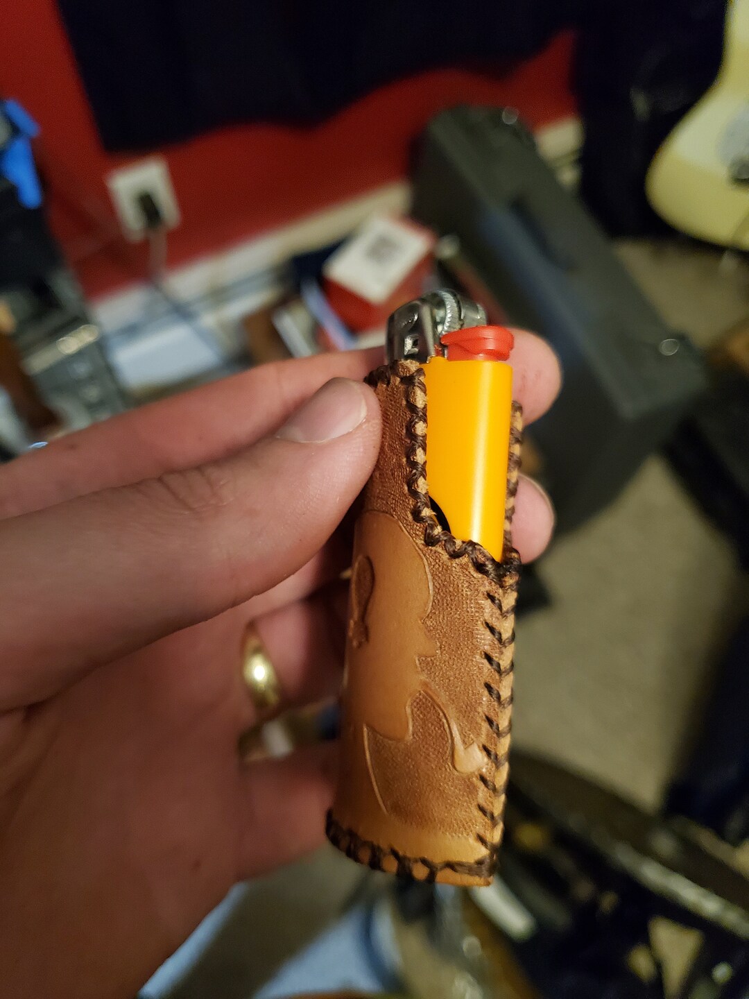 Custom Leather Lighter Case BIC Size - Etsy