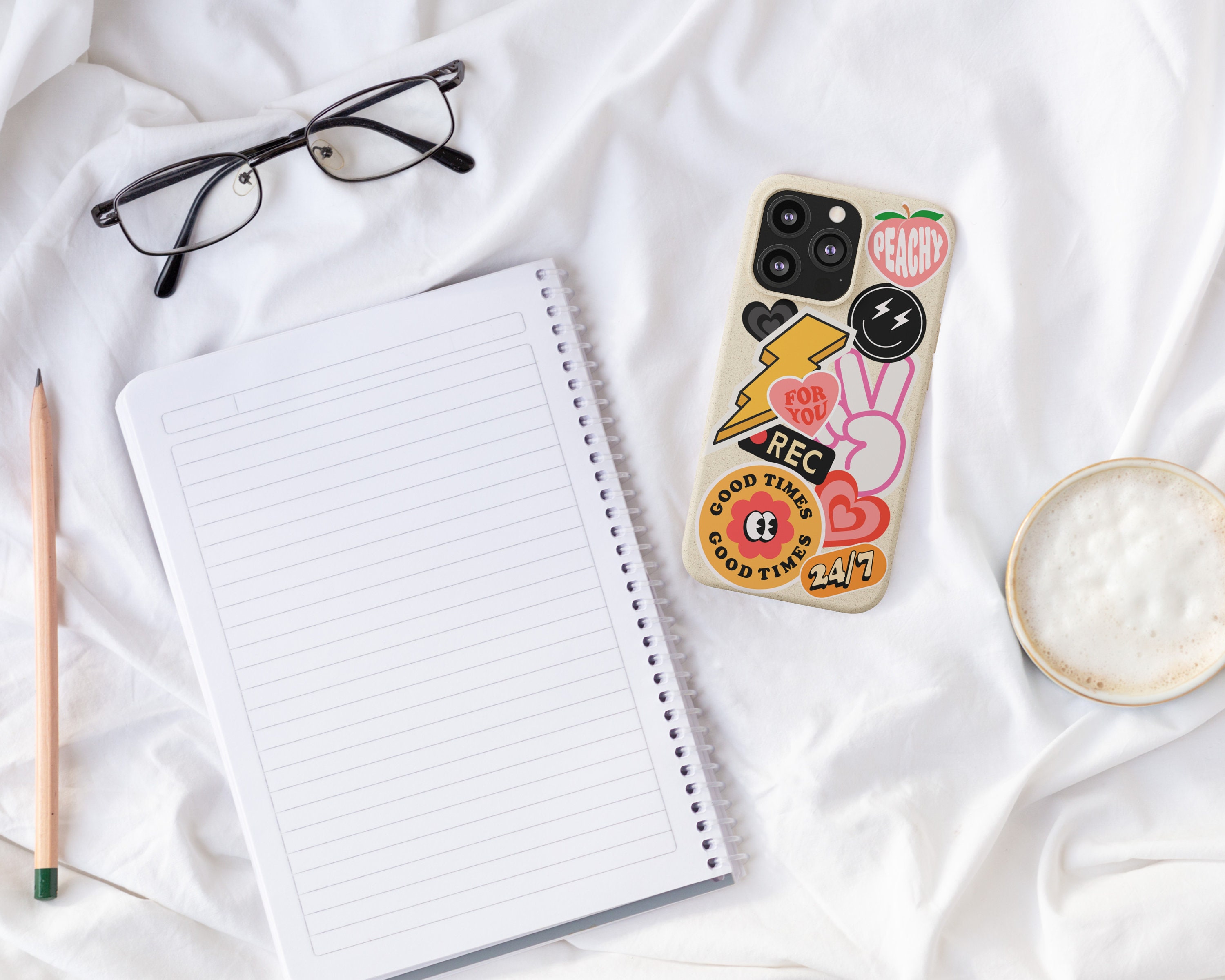 GROOVY Retro Sticker Aesthetic Biodegradable Phone Case - Etsy