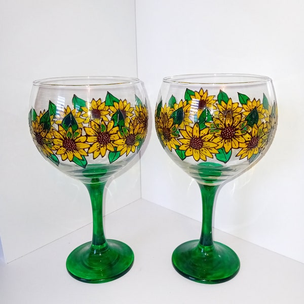 Sunflower Glasses - Etsy