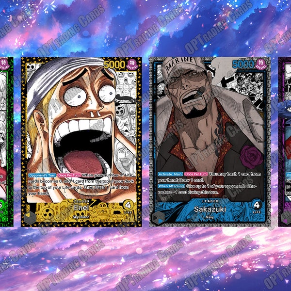 One Piece Custom Leader Cards - Etsy