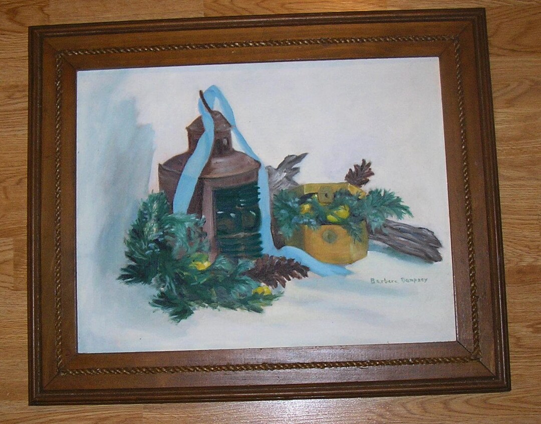 Vintage Ship Fresnel Lenses Lantern Lamp Pine Cone Evergreen Tree ...