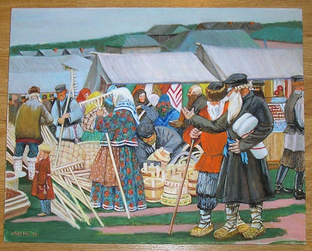 Vintage European Costume Fishermen Fisherwomen Ocean Sea Fishing ...
