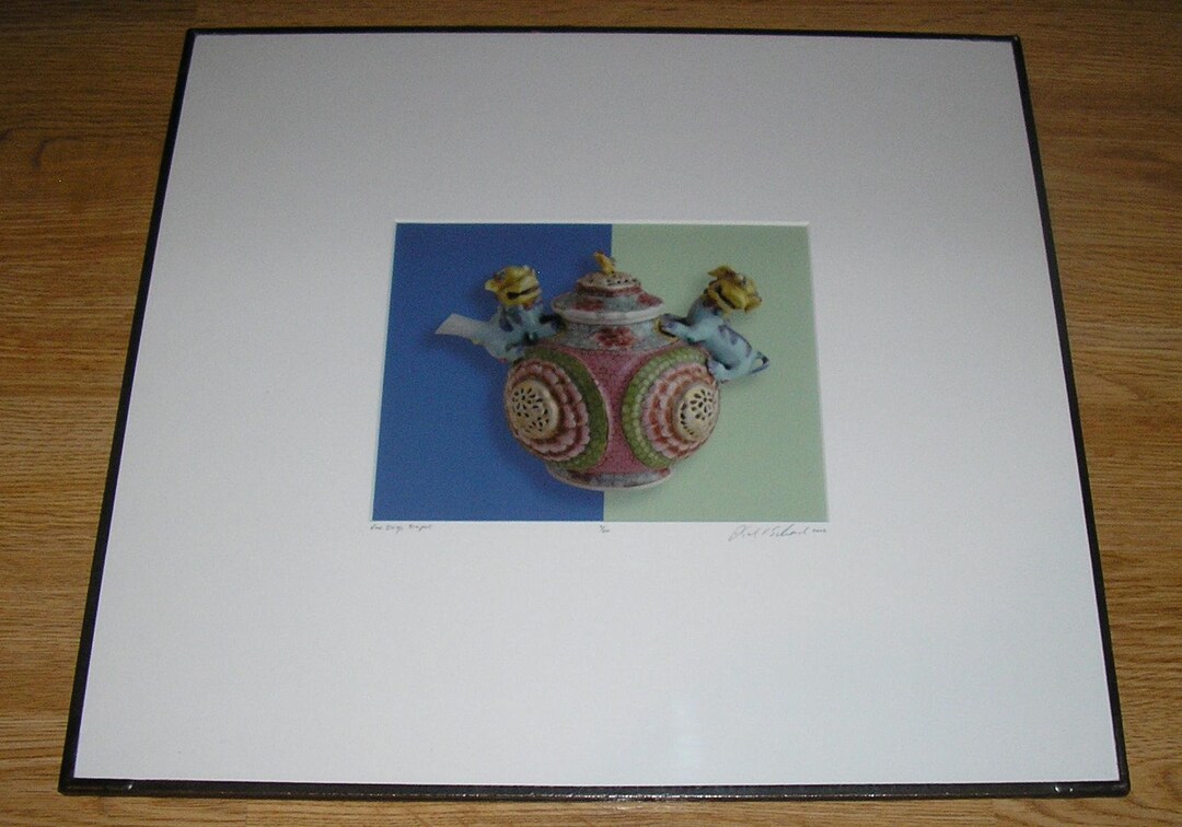 Print of Photograph Artisan Studio Heavy Glass Soldered Edges Foo Dogs ...