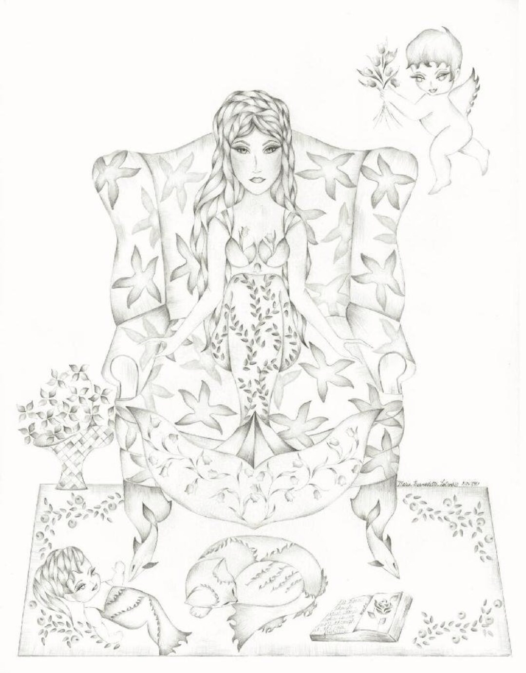 Mermaid Mom Daughter Merchild Mercat Cat Starfish Chair Poetry Book ...