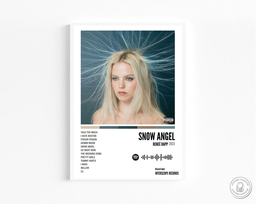 Reneé Rapp Snow Angel Album Poster / Album Art Poster / Reneé Rapp ...