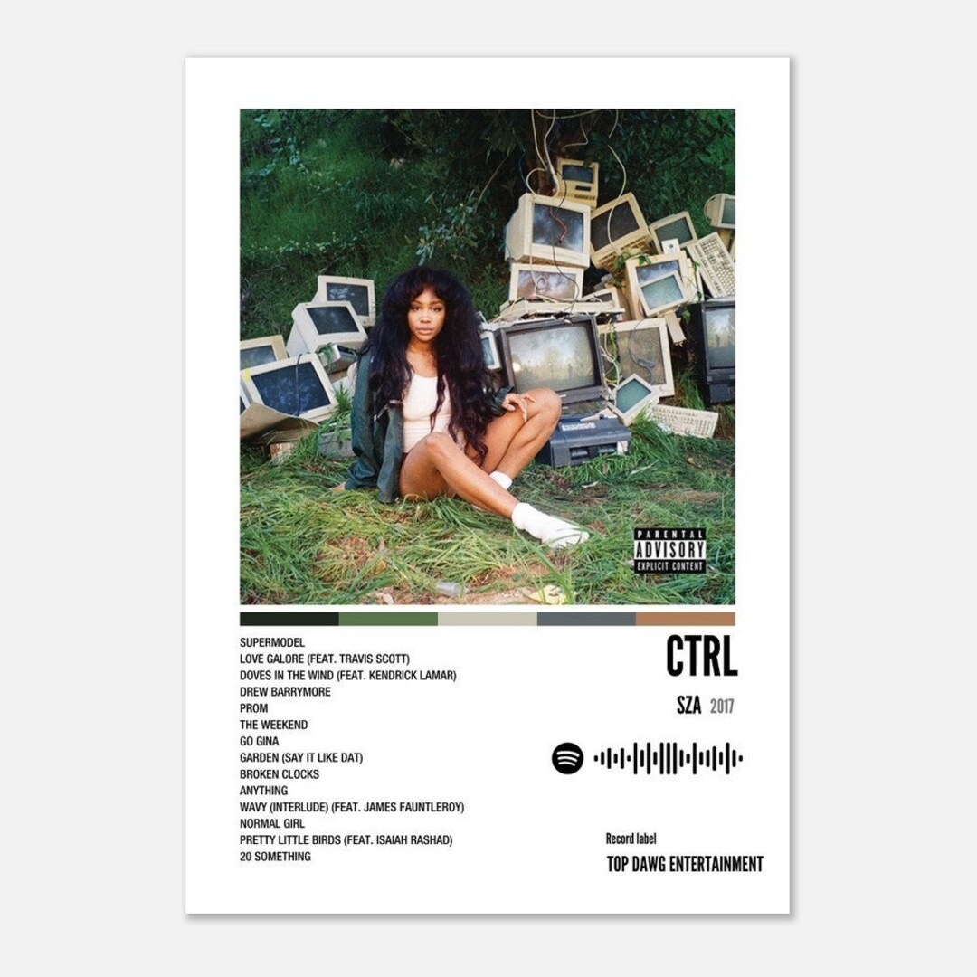 SZA CTRL Album Poster / Premium Poster / Album Art Poster / SZA Poster ...