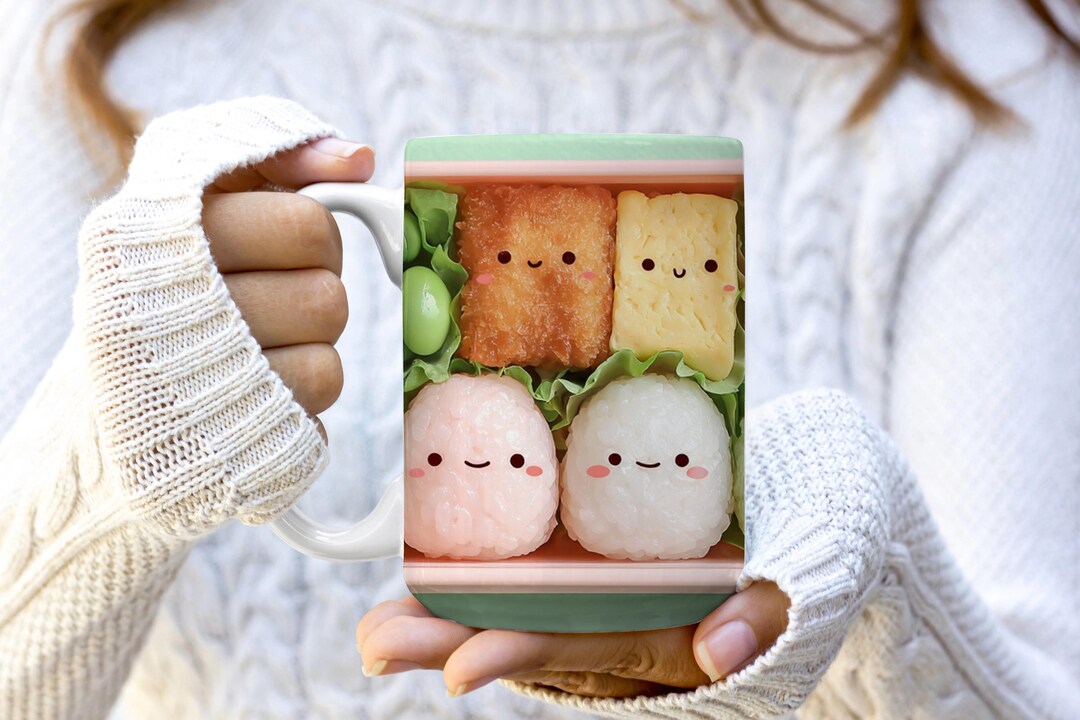 Kawaii Sushi Coffee Mug, Anime-style Japanese Food Gift - Etsy