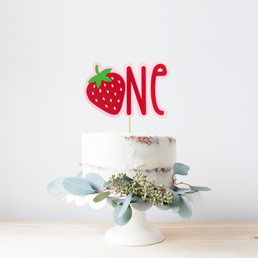 Berry Sweet One Birthday Cake Topper | Berry First Birthday Cake Topper ...